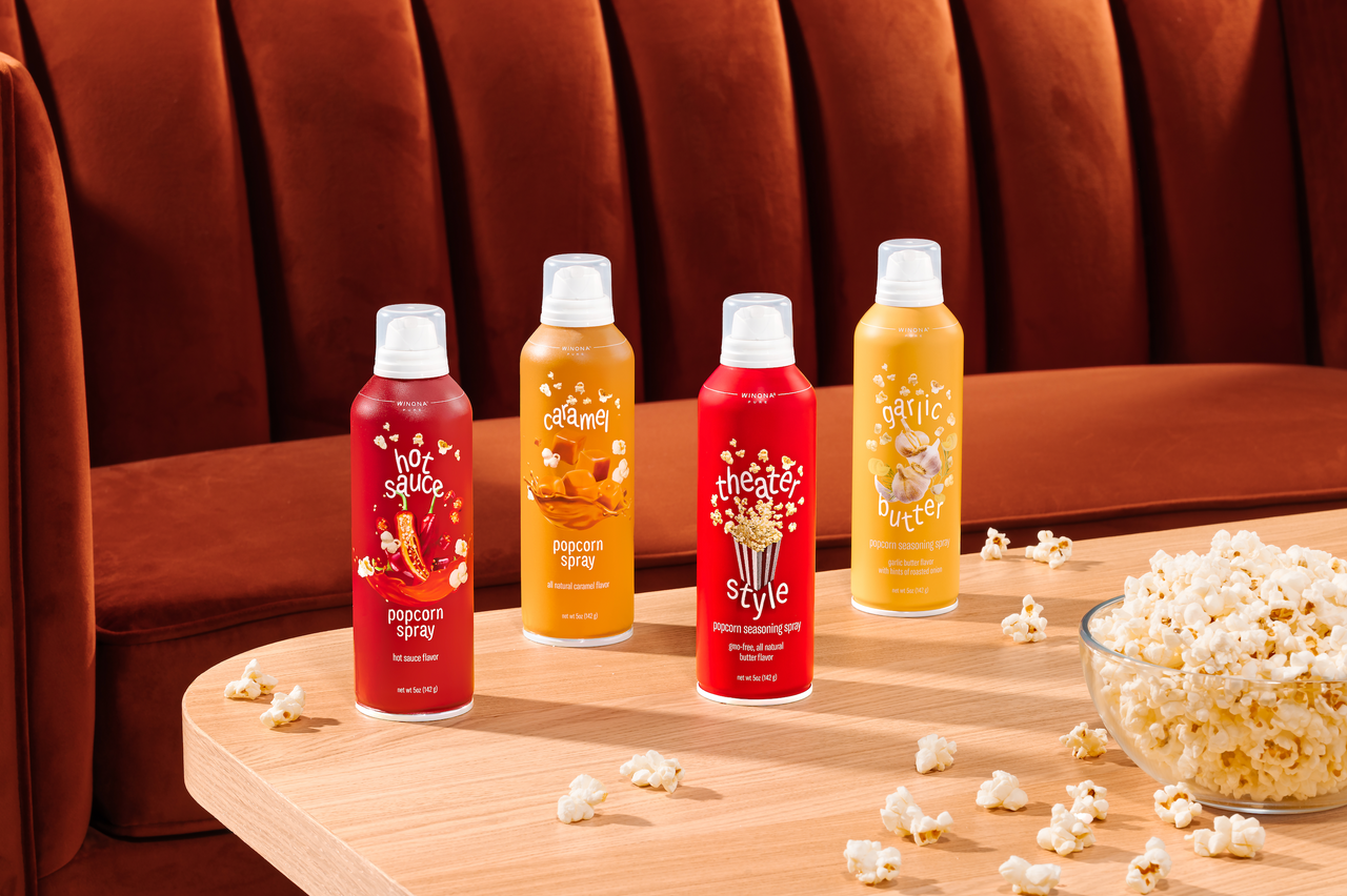 Sprayable, craveable popcorn flavor
